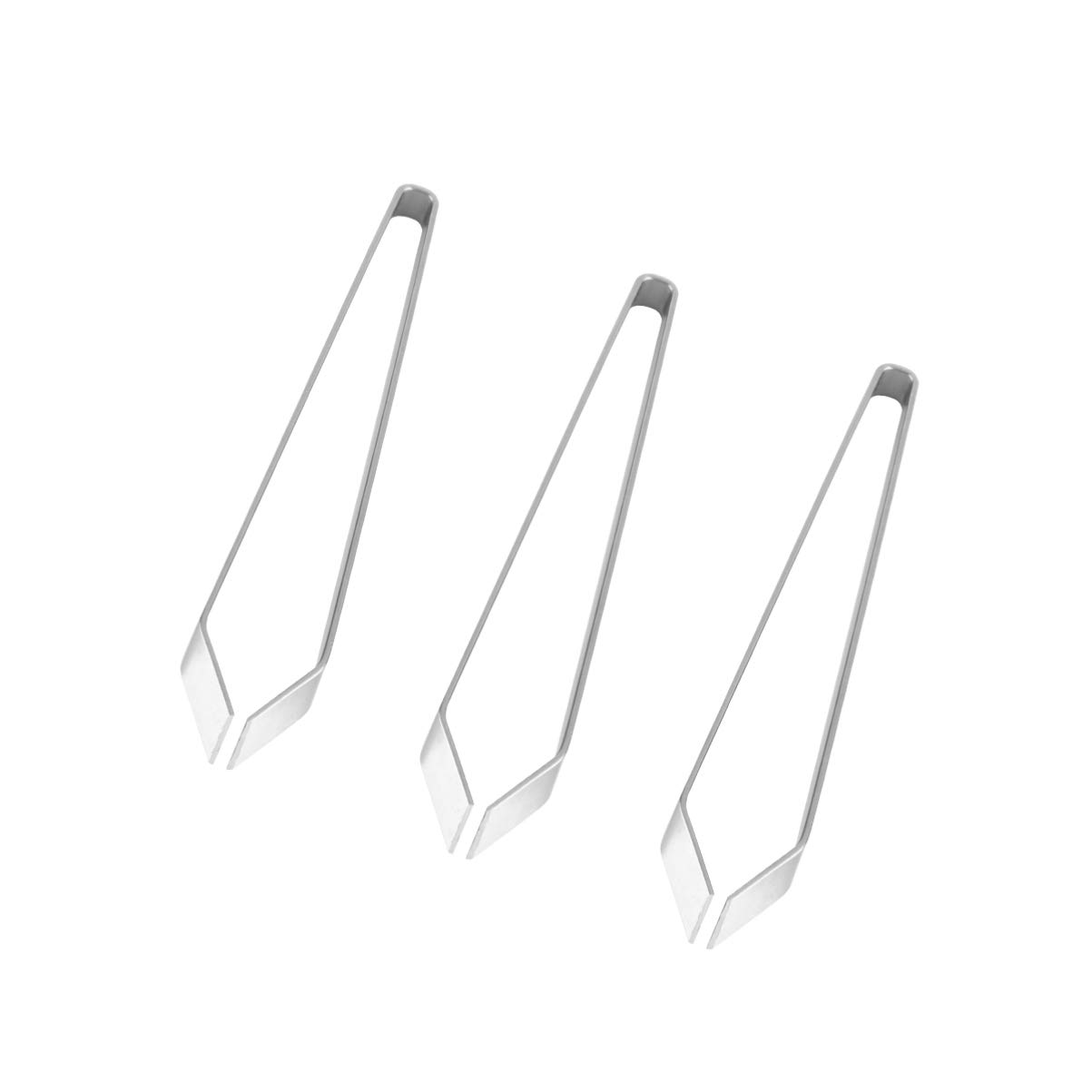 Hemoton 6 Pcs Seafood Tools Japanese Tools Food Tweezers for Hair Removing Fish Bone Remover Fish Bone Tweezers Slant Tweezer for Bone Removing Fish Bone Clip for Restaurant Fishbone Clip
