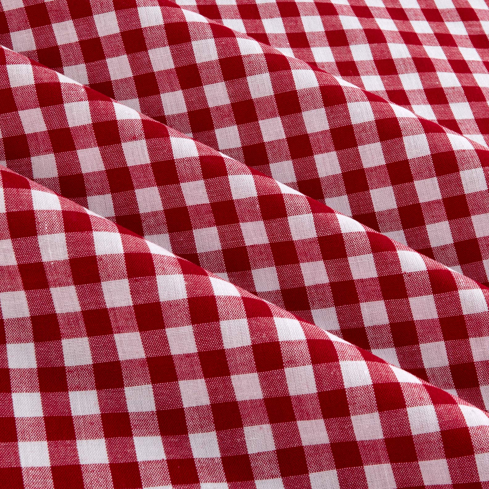 Richcheck 60" Gingham Check 1/4" Red, Fabric by the Yard