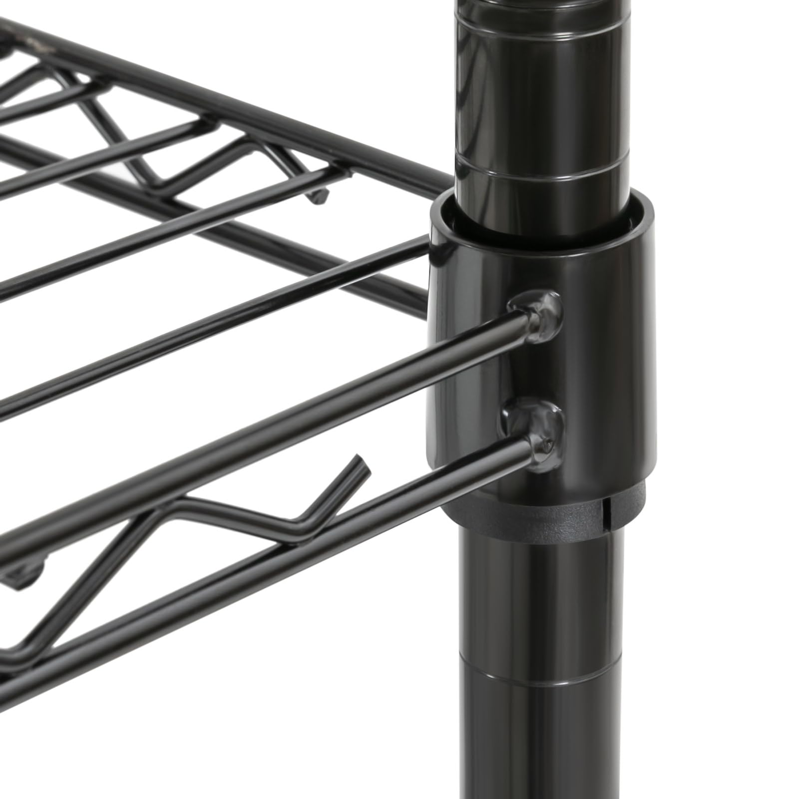 Metal Shelving Unit With Wheels, 4-Tier Wire Shelving, With Four Universal Wheels,Adjustable Support, Freestanding Heavy Duty Metal Wire Storage Shelf Rack For Warehouse, Industrial Or Commercial Etc