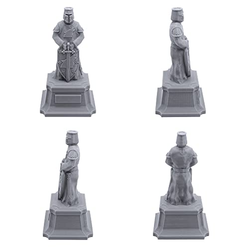 EnderToys Ulvheim Statues on Pedestals by Terrain4Print, 3D Printed Tabletop RPG Scenery and Wargame Terrain for 28mm Miniatures