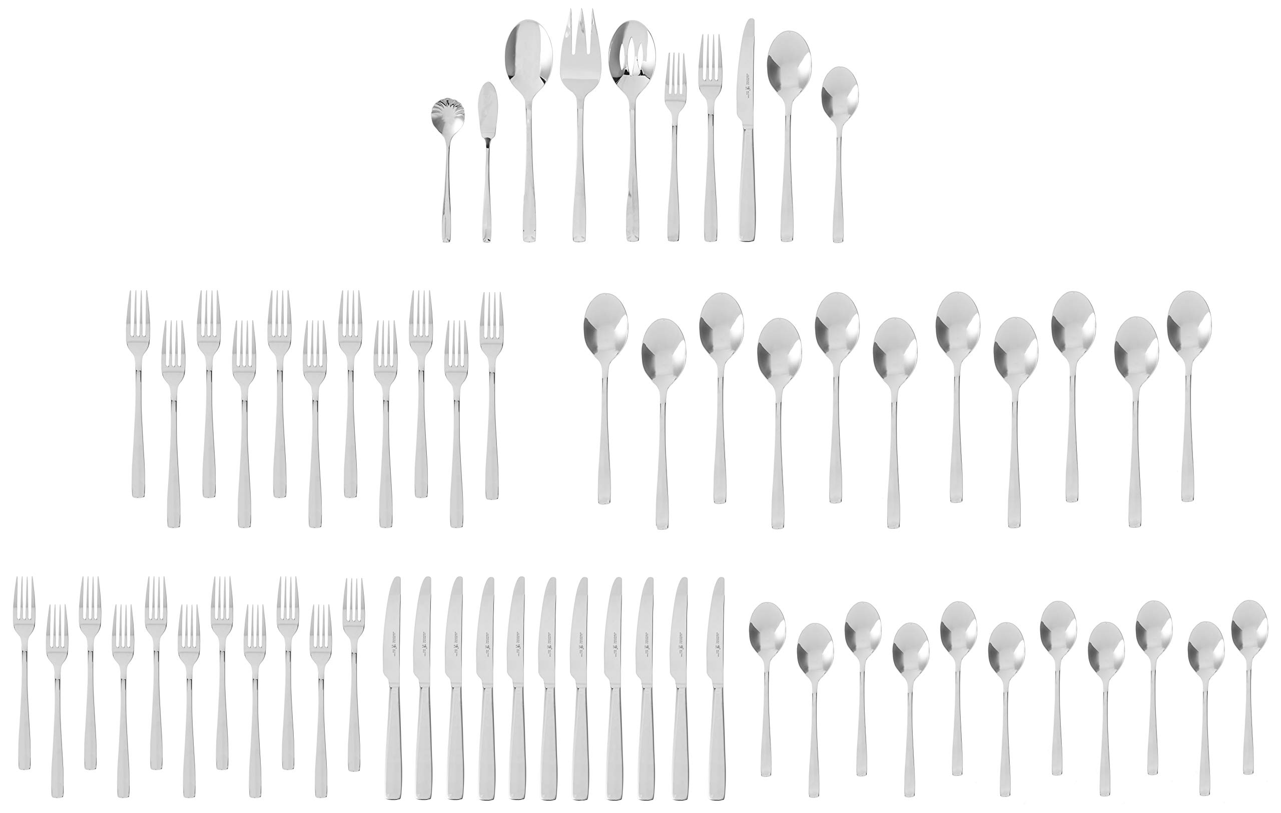 HENCKELS Lani 65-Piece Flatware Set + HENCKELS 15-Piece Knife Set with Block