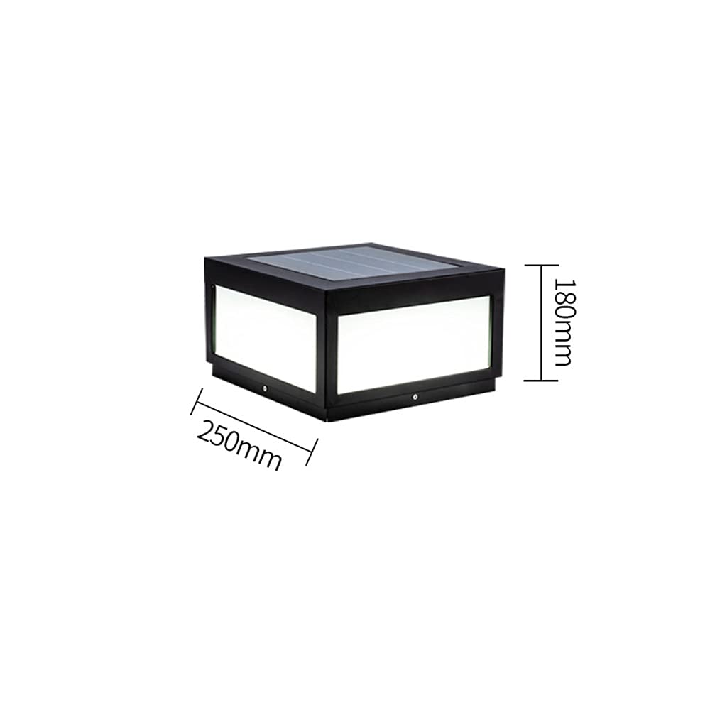 ZHUANYIYI Solar Lights Outdoor,Modern Waterproof Villa Garden Gate Lights,Aluminum Lamp Body,Waterproof and Rustproof,for Home Garden