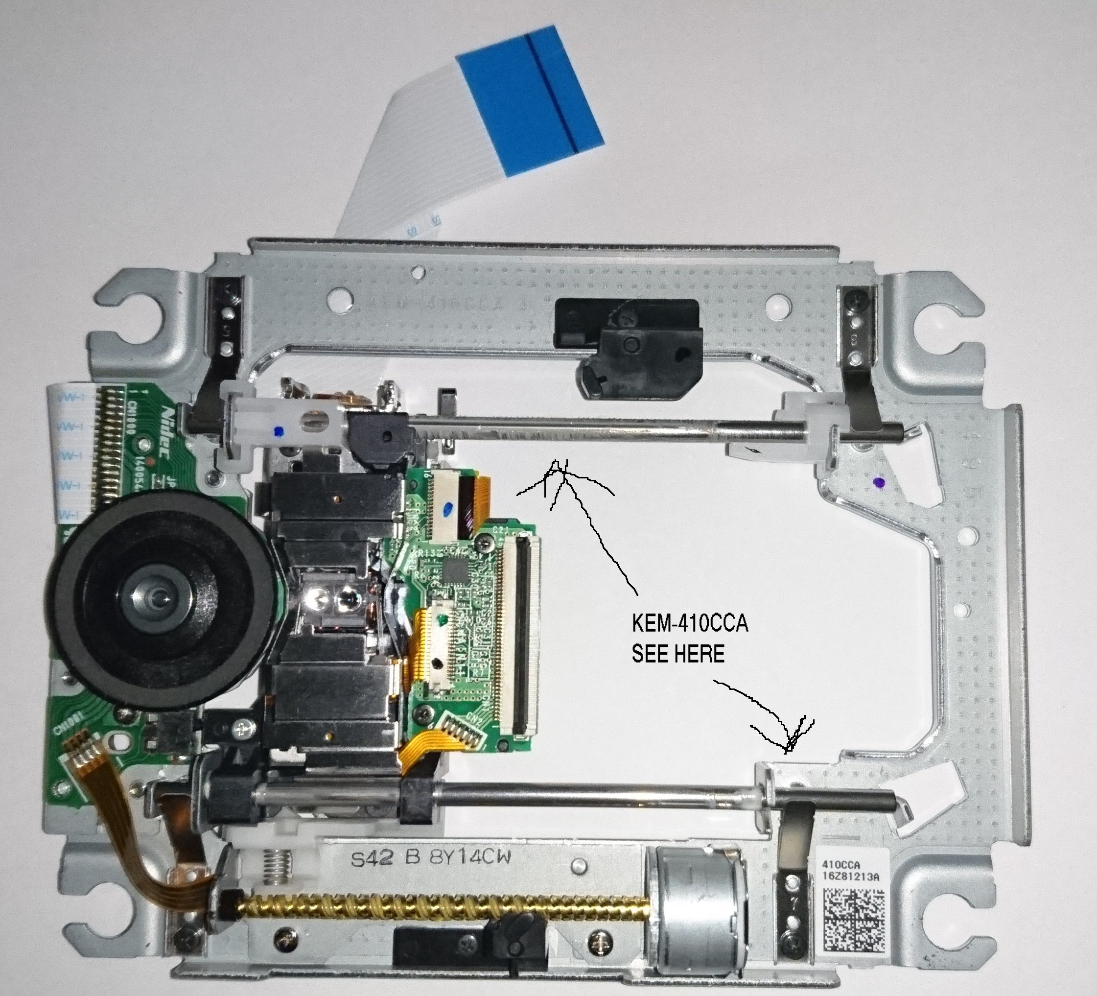Totalconsole KEM-410CCA Original Replacement Full Optical Block for Sony Play Station 3