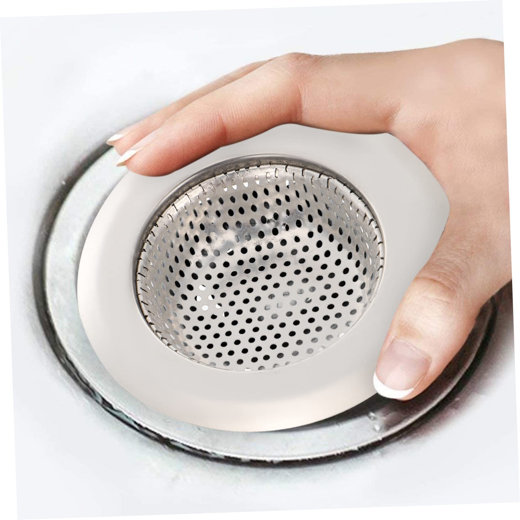 jojofuny 6 Pcs Sink Filter Kitchen Sink Strainer Anti-clogging Filter Tube Stops Sink Stopper Bath Drain Stopper Sink Drain Cover Sink Strainer Basket Kitchen Sink Drain Basket Large Plug