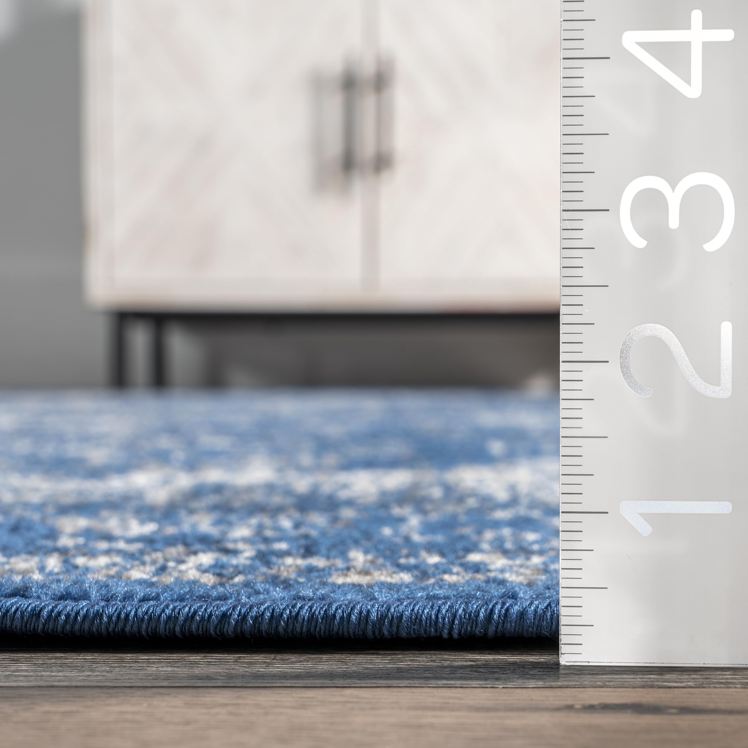 nuLOOM Paisley Verona Vintage Persian Area Rug, 4' x 6', Dark Blue