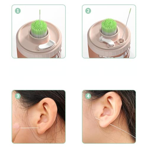 JIBIACB Ear Hole Floss,Disposable Ear Piercing Cleaning Line,Earring Hole Cleaner,Cleaning Tool for Girls Women Men (B,240pcs Ear Hole Floss)