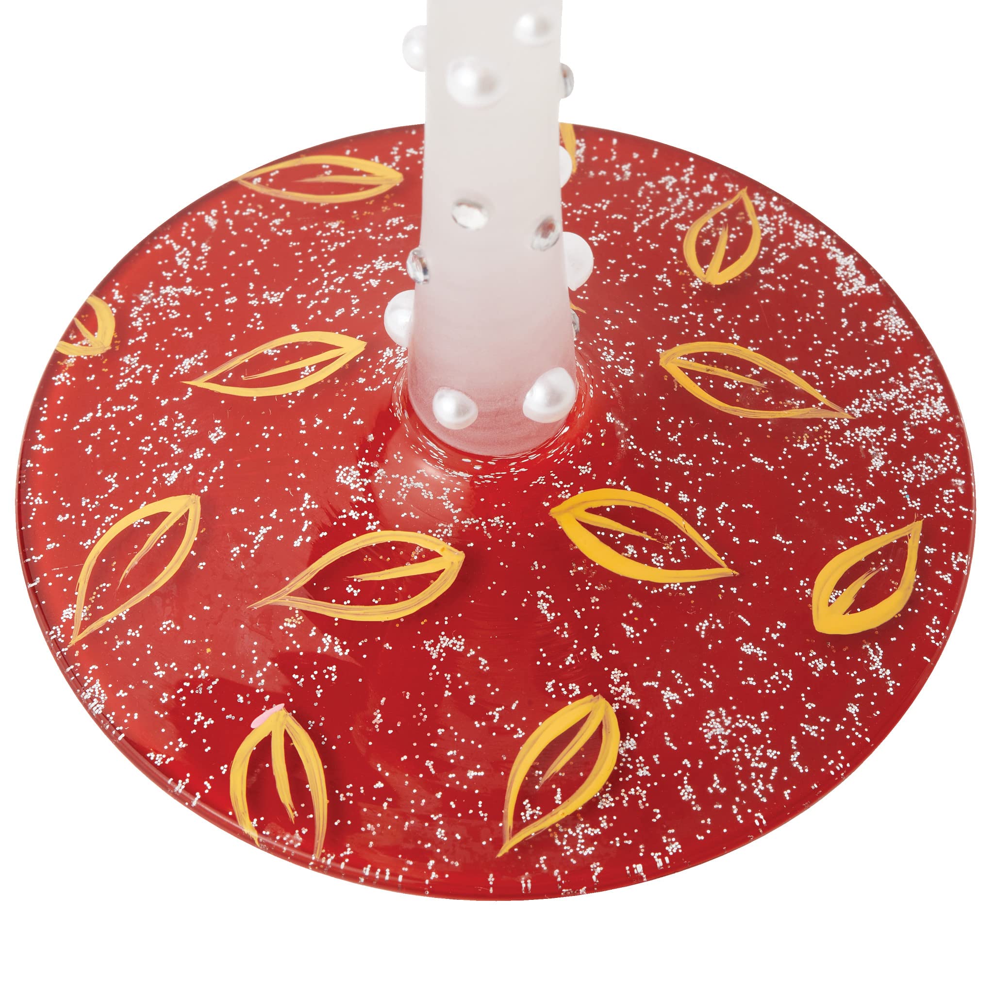 Enesco Designs by Lolita Autumn Bliss Hand-Painted Artisan Wine Glass, 15 Ounce, Multicolor