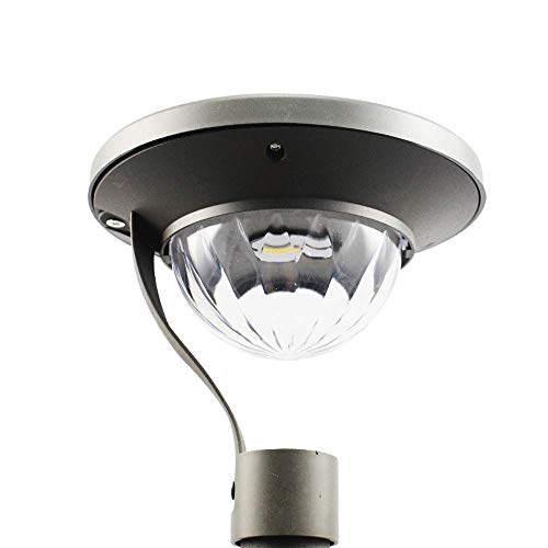 ZMY Aluminum Garden Lawn Landscape Pillar Light Home Outdoor LED Ultra Bright Post Lighting Waterproof Solar Column Lantern Black Acrylic Modern Simple Pathway Fixture