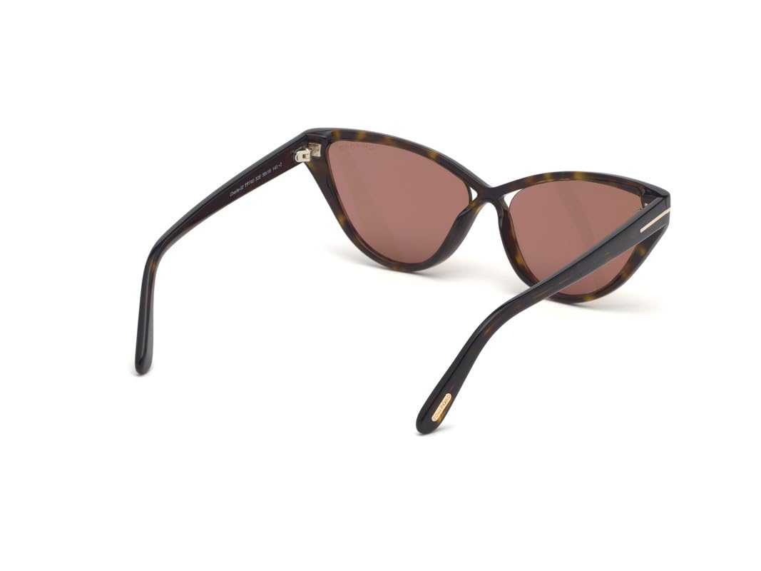 Tom Ford Cateye Sunglasses TF740 Charlie-02 52E Dark Havana 56mm FT0740