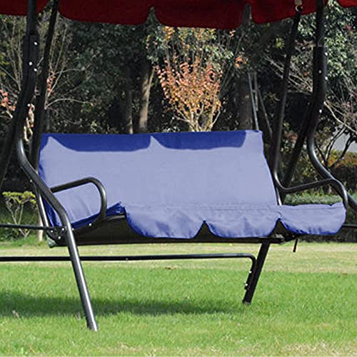 Swing Canopy Replacement Swing Cushion Cover, 3 Seat Premium 190T Polyester Taffeta Swing Seat Cover Waterproof Swing Chair for Patio Courtyard Garden 59.1 x 19.7 x 3.9in