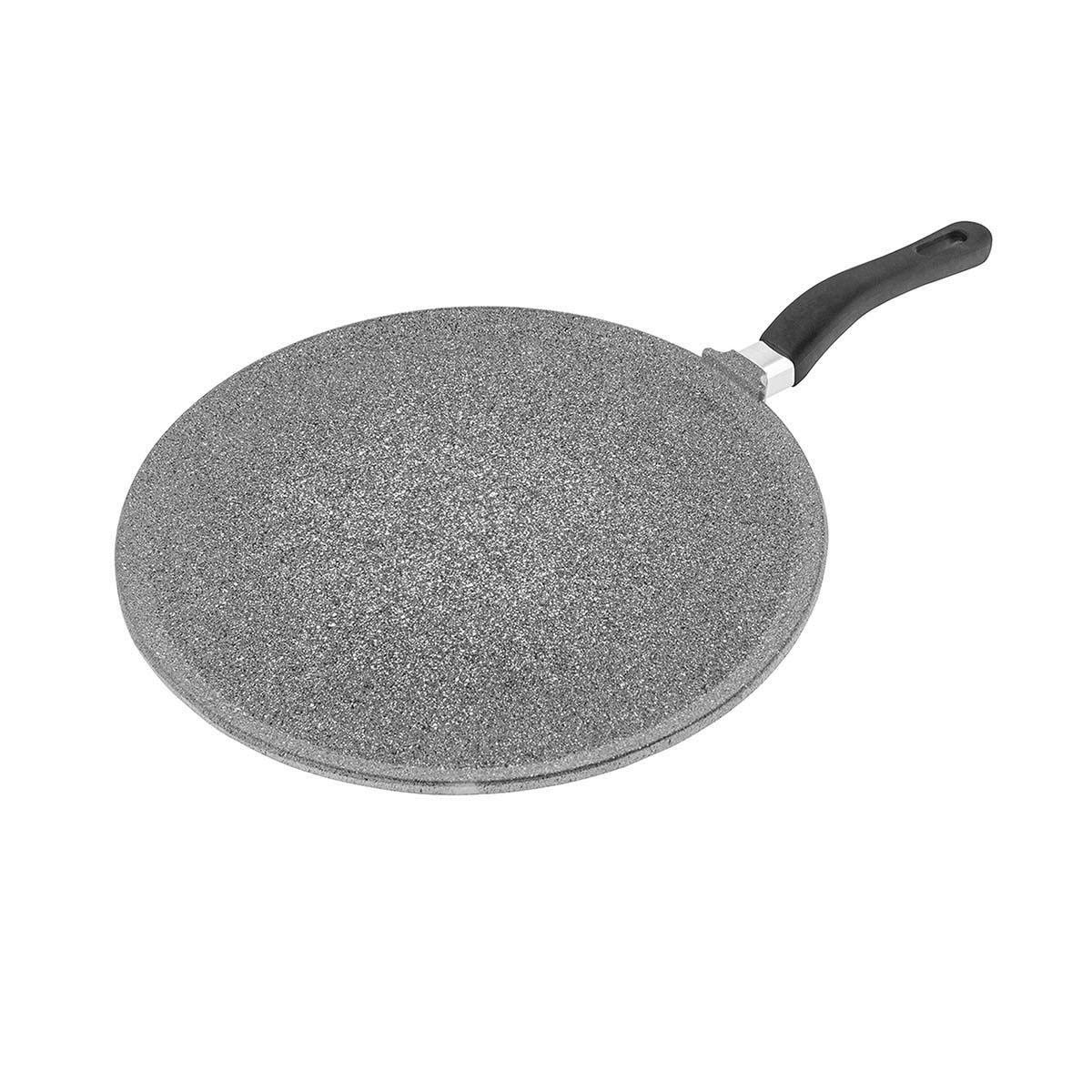 Mopita 32cm/12.6" Non-Stick Cast Aluminum Crepe Pan, Large, Grey