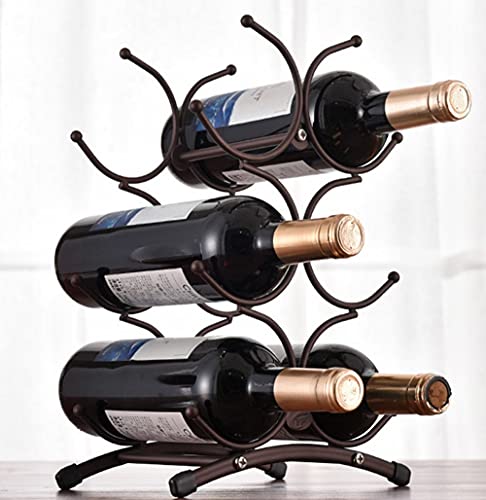 Fadak Wine Rack Vertical Wine Rack Desktop Wooden Bottle Rack for 6 Bottles of Wine, Wine Shelf for Home Decor and Kitchen Storage Rack, Bar, Wine Cellar, Cabinet, Pantry