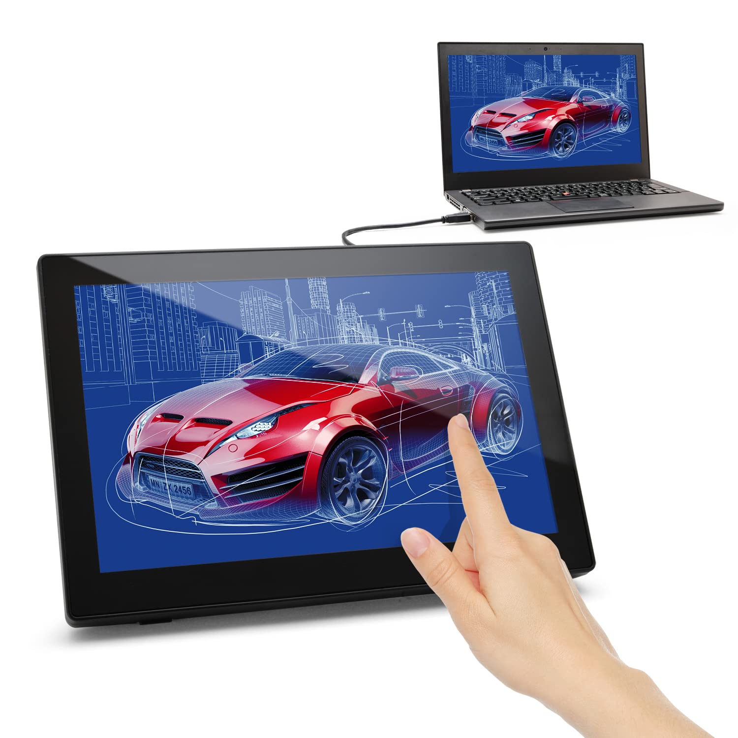 センチュリー Century LCD-10000UT2_FP Projected Capacitive 10.1 Inch Multi-Touch Monitor for USB Input