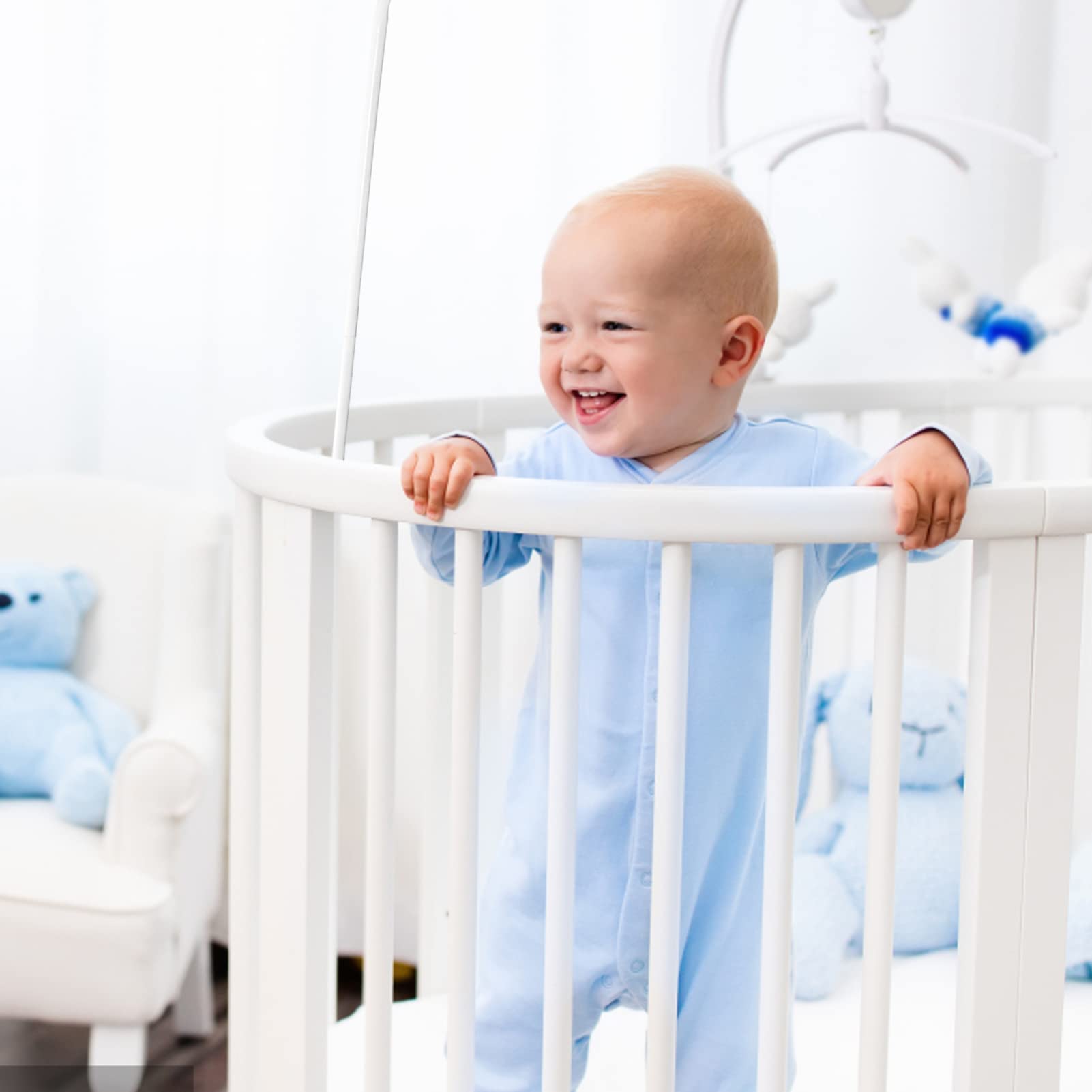 Toyvian Crib Canopy Net Holder Rack: Net Stand Holder Rack for Cot Bed Bracket Accessories 1 Set