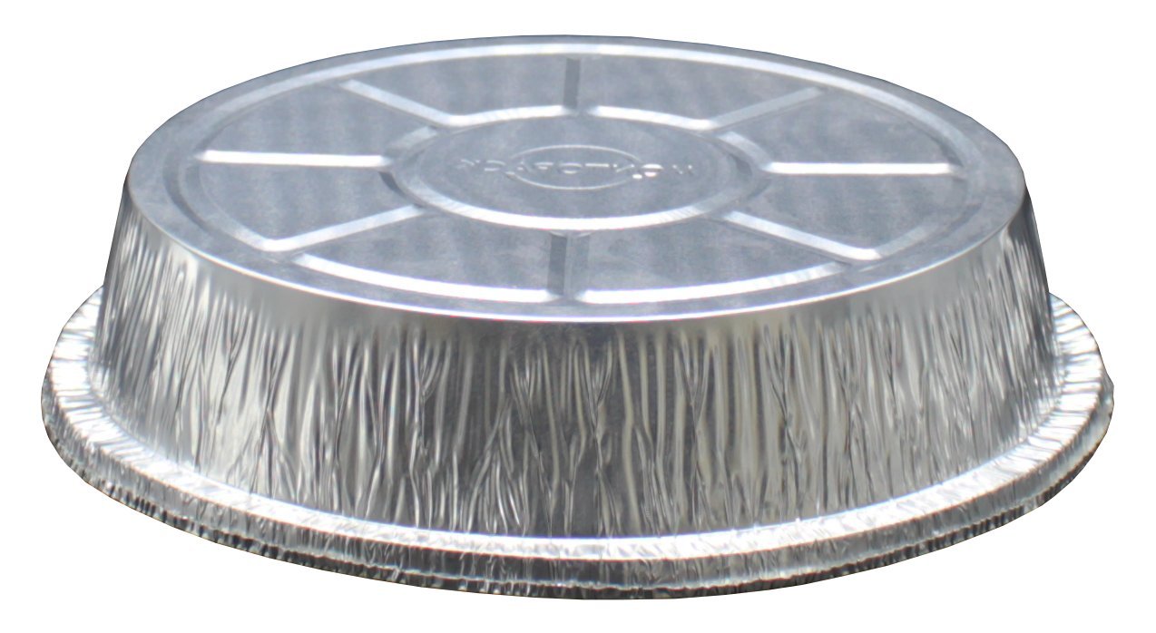 MontoPack 9 Inch Round Tin Foil Pans Disposable Aluminum - Freezer & Oven Safe - For Baking, Cooking, Storage & Reheating (100)