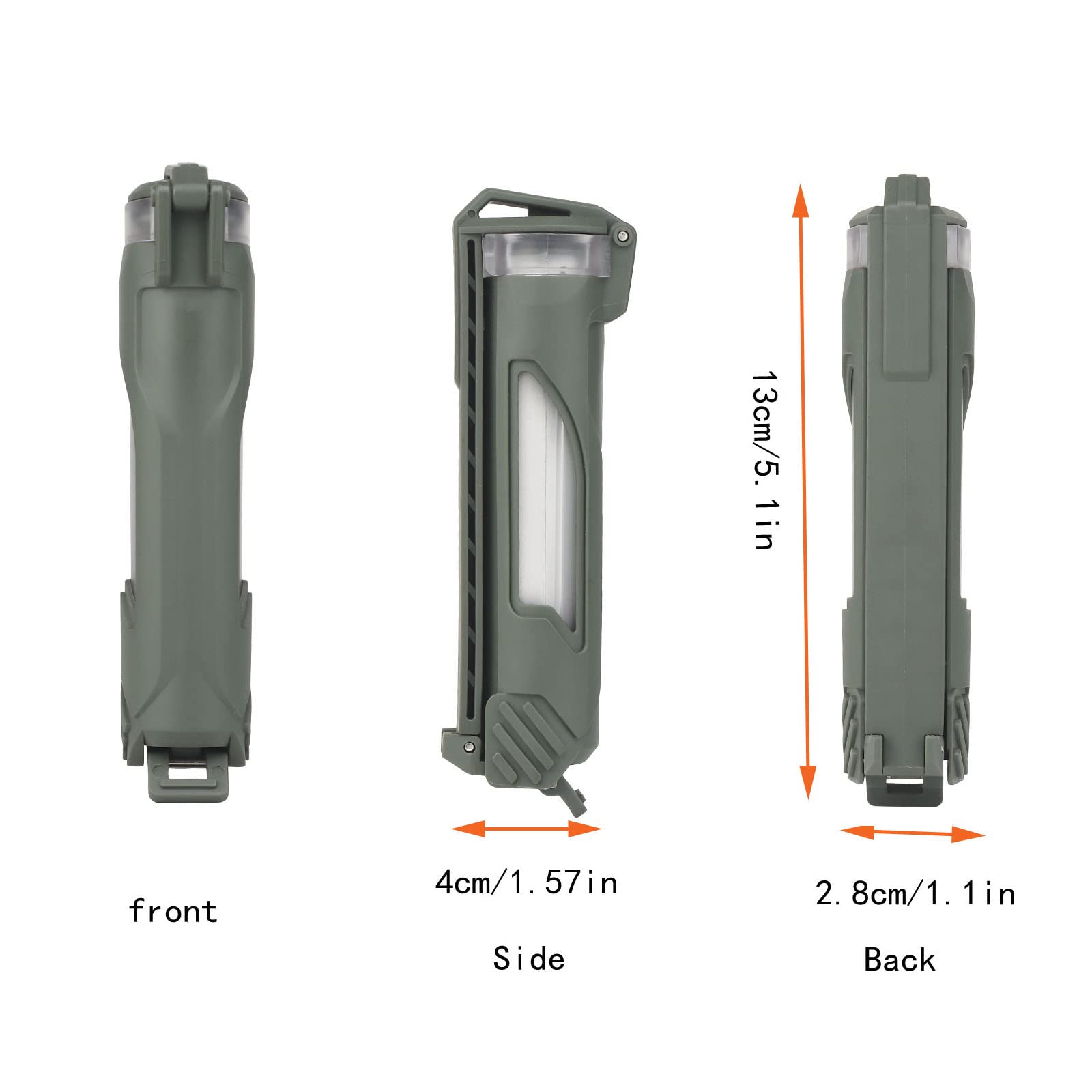 Hdlsina Battery Storage Case and Tactical Gear Case Hard Tool Box Secure Storage for AA, AAA, CR126 Batteries, Survival Gear (OD)