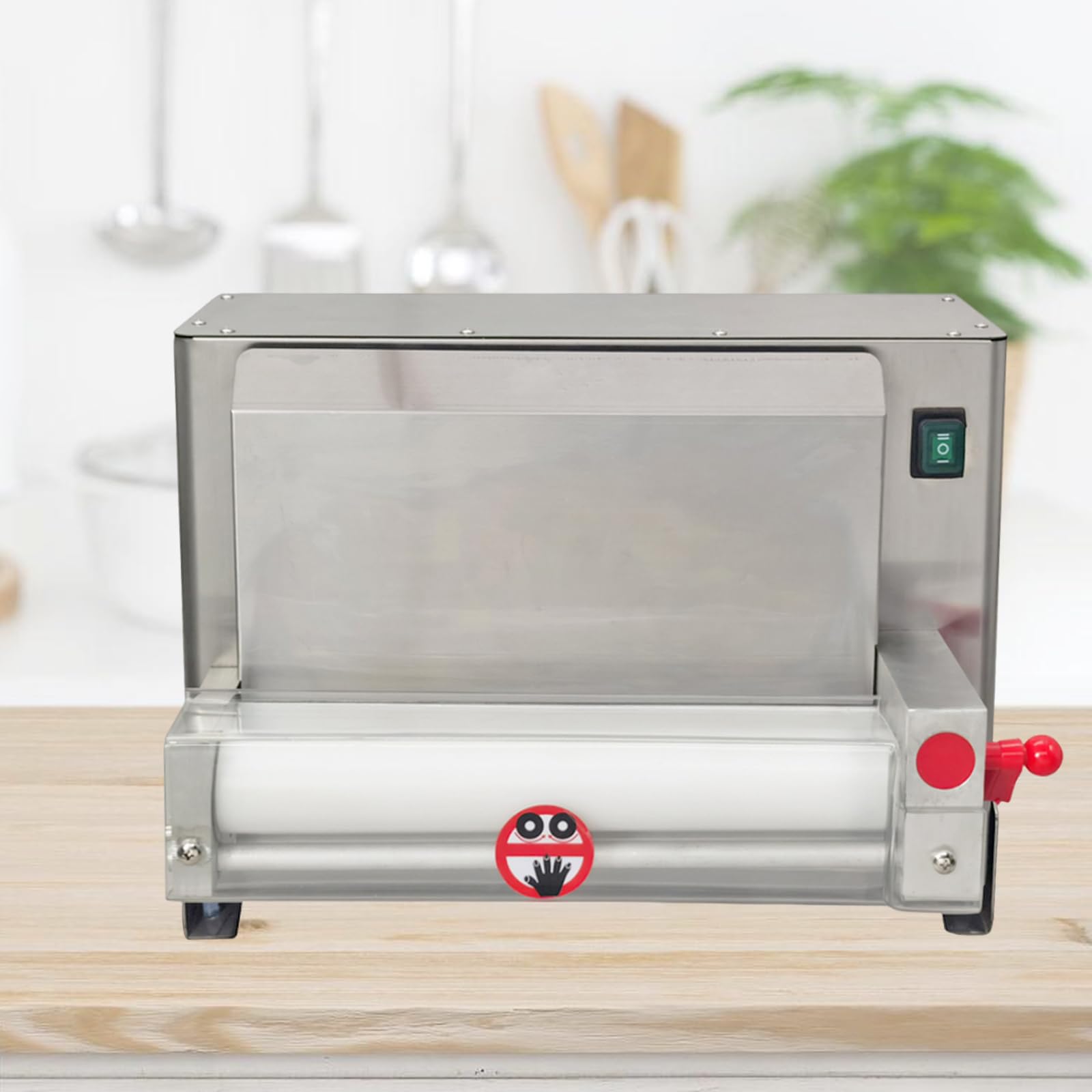 INTSUPERMAI Pizza Dough Roller Machine 13.8" Table Top Pizza Dough Sheeter Electric Pastry Press Machine 110V
