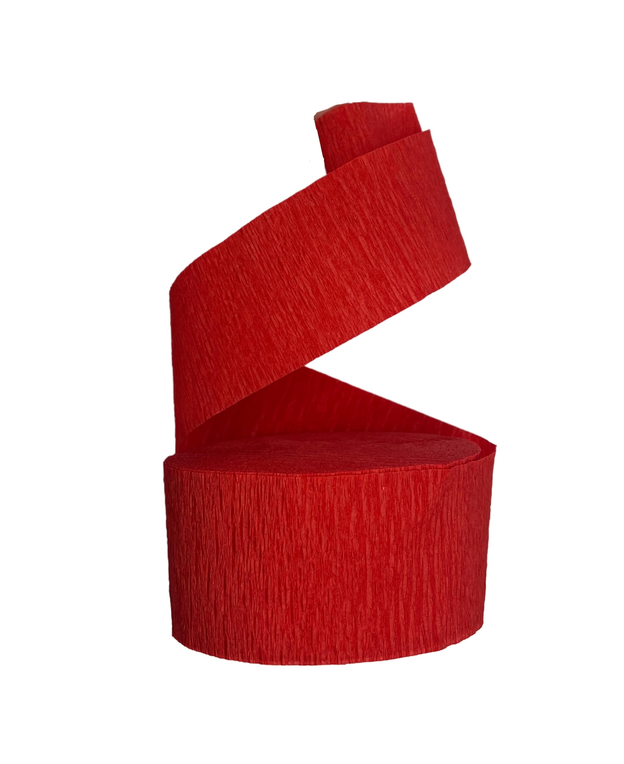 Red and White Crepe Paper Streamers (2 Rolls Each Color) MADE IN USA!