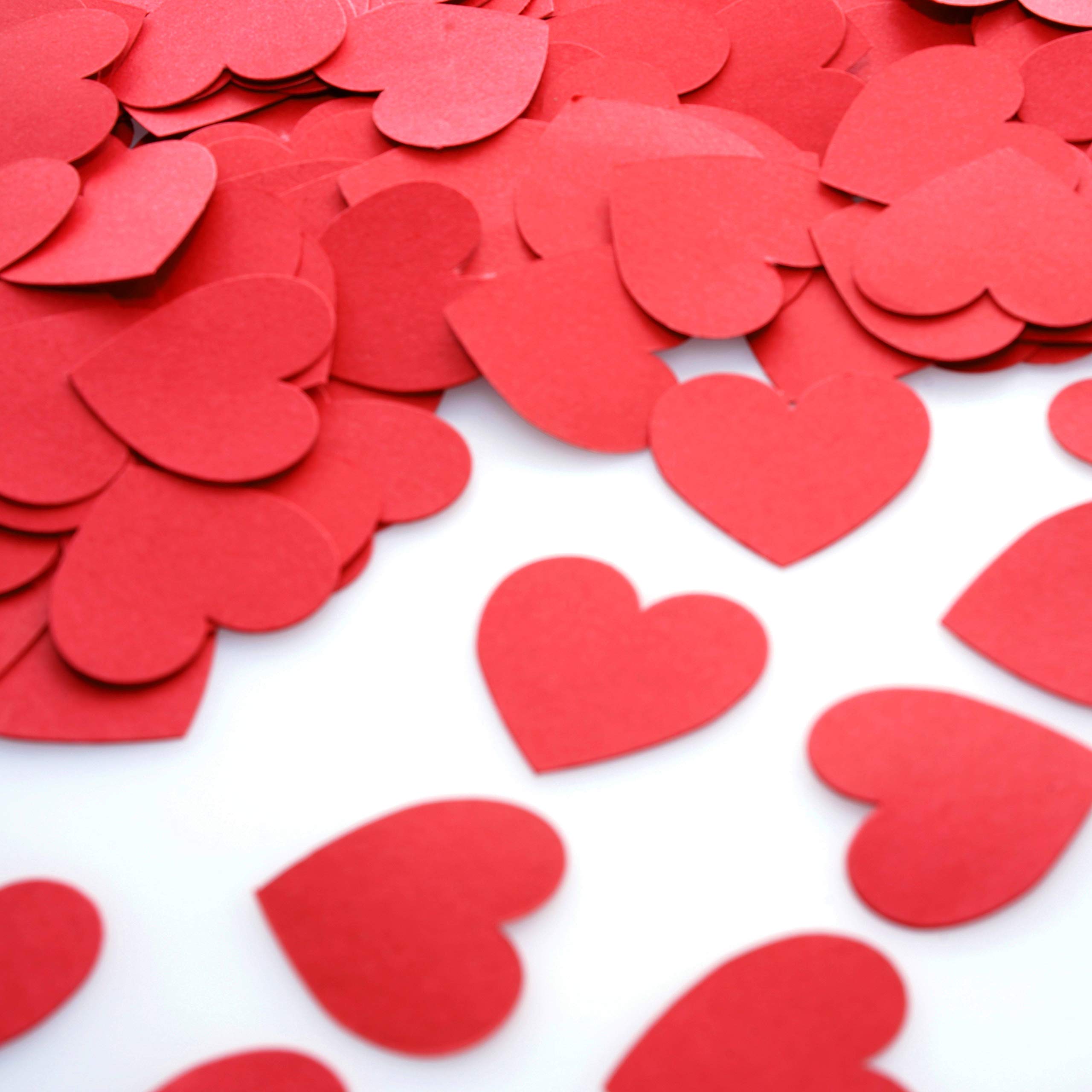 Red Heart Wedding Engagement Anniversary Party Table Confetti Bridal Shower Valentines Day Bachelorette Party Sequins Sprinkles Confetti Decorations, 200pc