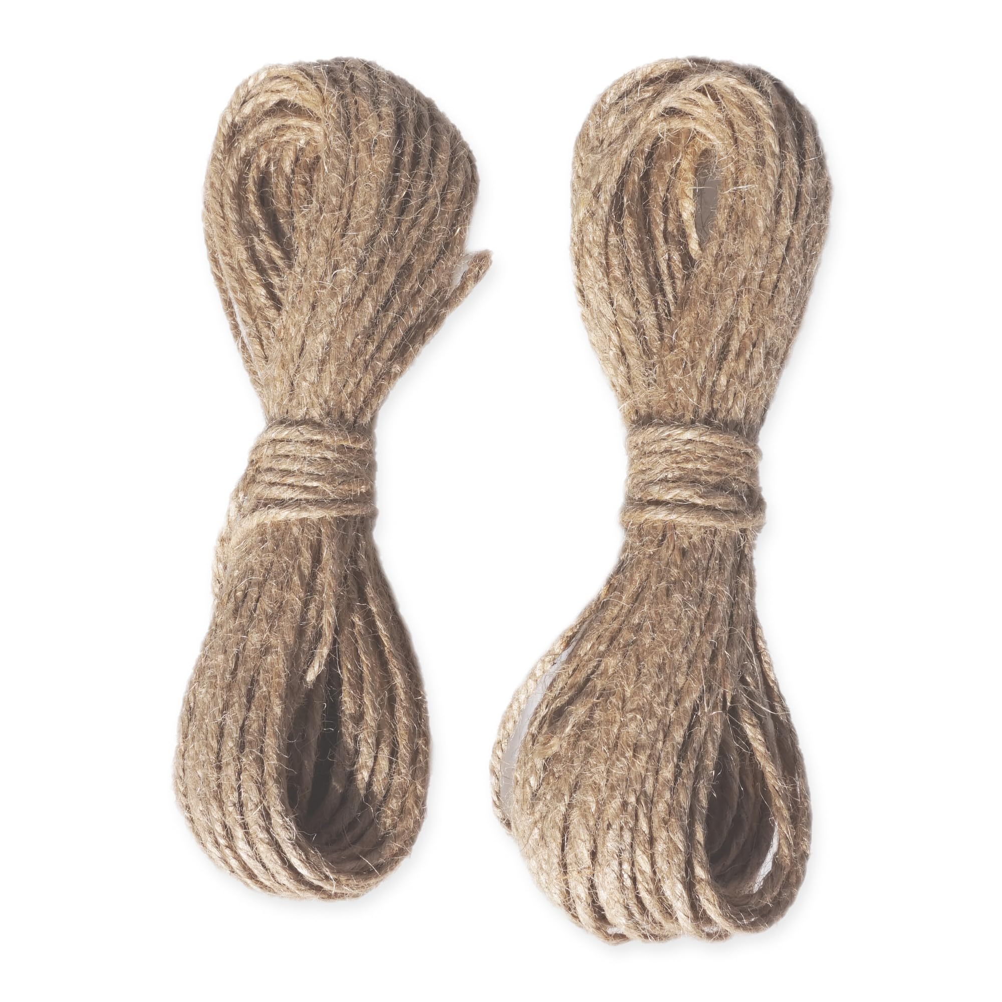 LWR CRAFTS Jute Rope 2.5mm 90ft Natural for Small Clothespins