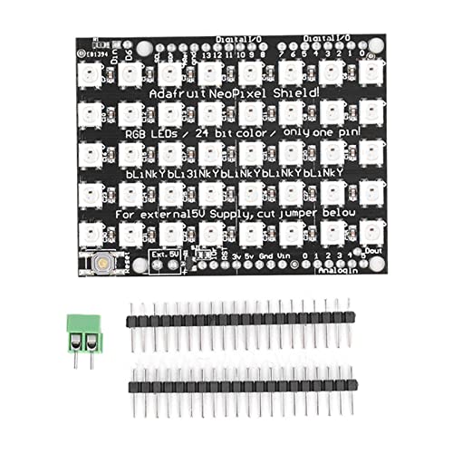 LED Color Light Development Board, High Brightness Full Color WS2812B 5050 Driver Module 5x8 40 Bits 5V for Bars for Hotel