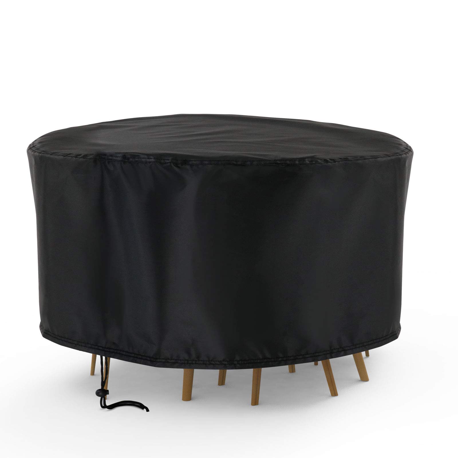 Onlyme Patio Table and Chairs Cover Round, Outdoor Durable and Waterproof Furniture Set Covers, 90 inch