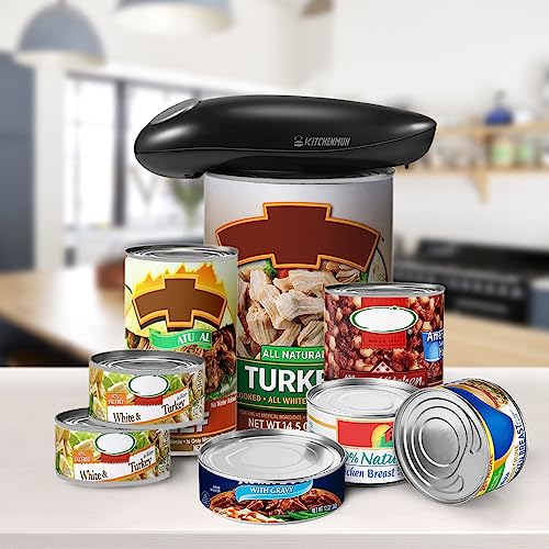 Hands Free Battery Operated Electric Can Opener No Sharp Edge, Can Opener Electric for Seniors, Arthritis, Electric Can Openers for Kitchen Food-Safe Magnetic Catches Cover