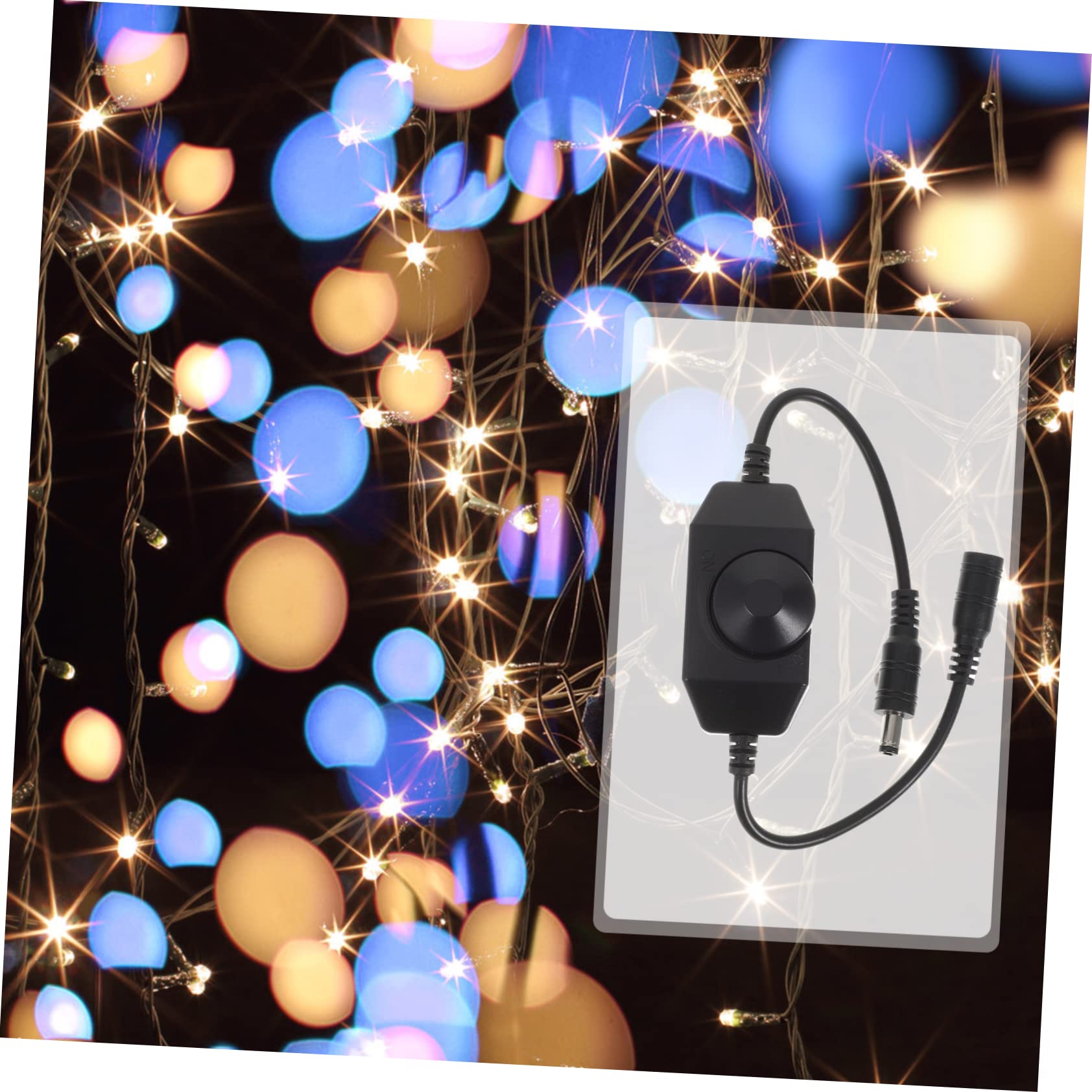 DOITOOL 3pcs Led Light Dimmer Mini Lamp Dimmer Switch Knob Dimmer for Fairy Light Led Light Rotary Led Dimmer Switch Fairy Lights Led Rotary Dimmer Abs Accessories to Rotate Dimming