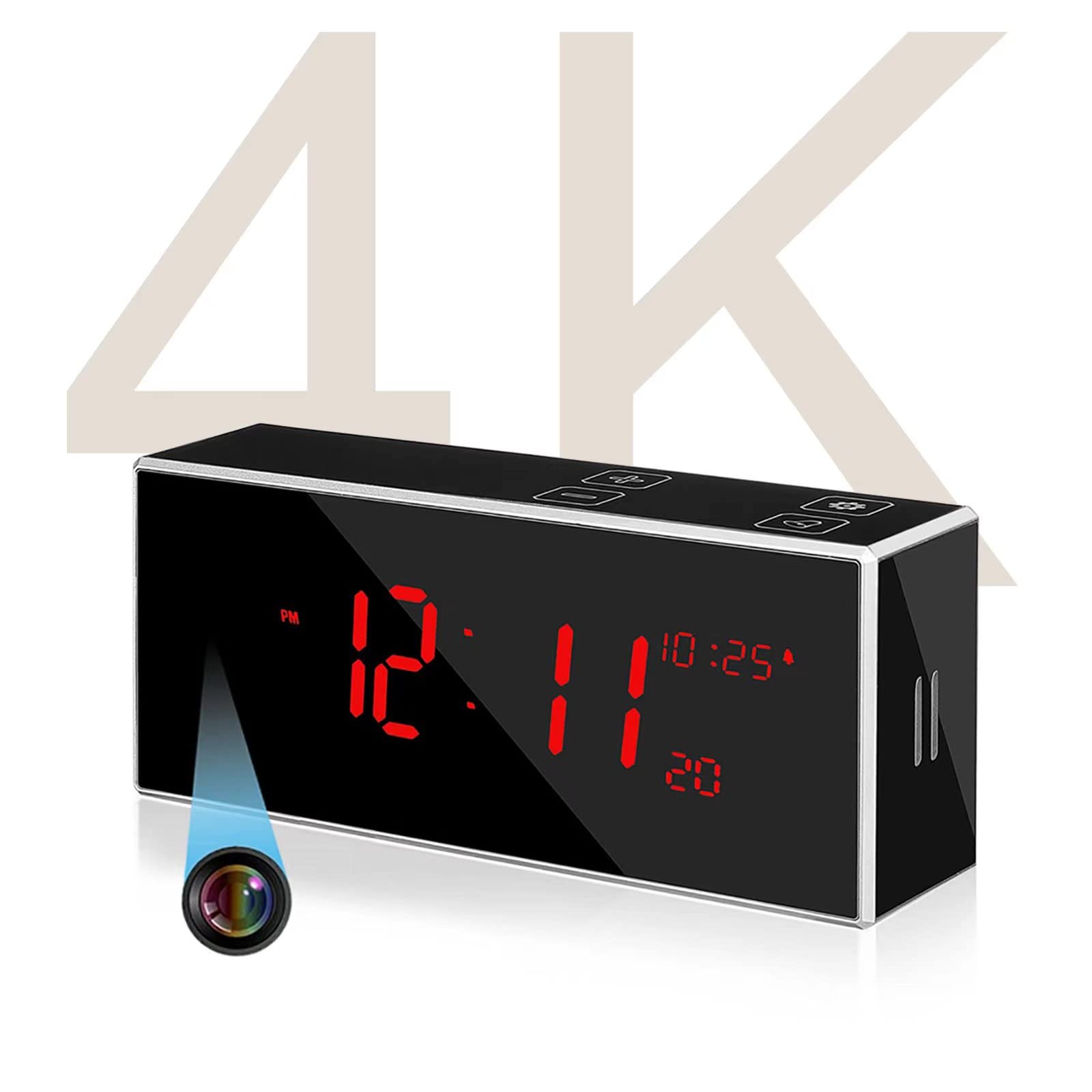 Hidden Spy Camera Alarm Clock Wireless with Stronger Night Vision,Motion Activated,Nanny Spy Cam with 160°Viewing Angle,Aipmoz Security Secret Camera for Home Office Store(2.4/5Ghz)