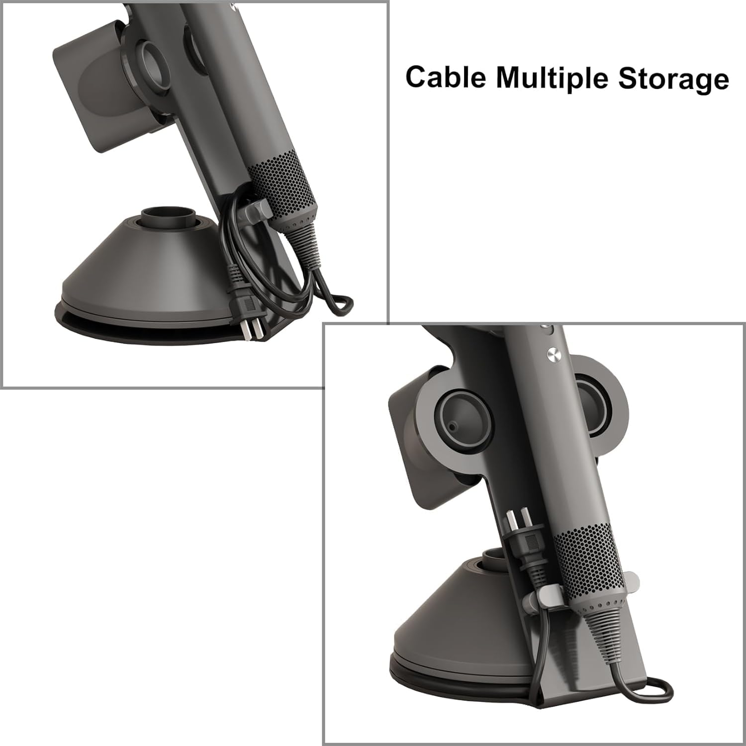 LESAMG Hair Dryer Stand Holder for Dyson Supersonic Hair Dryer,Magnetic Nozzles Storage Organizer Attachments