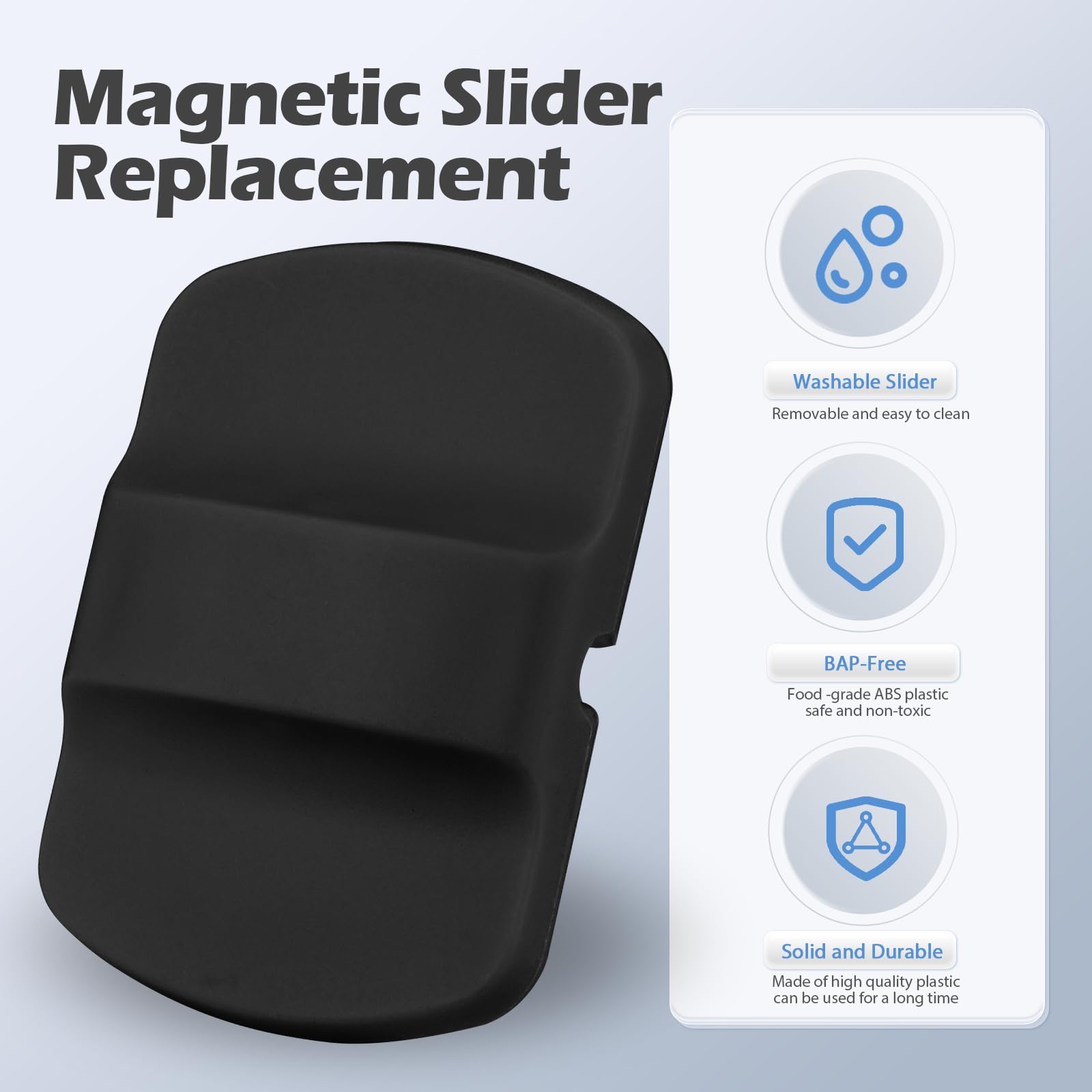 Magnetic Slider Replacement for Yeti, 3 PCS Tumbler Cup Lid Magnet Slider Block Compatible with Yeti Lids 10 oz, 14 oz, 16 oz, 20 oz, 26 oz, 30 oz