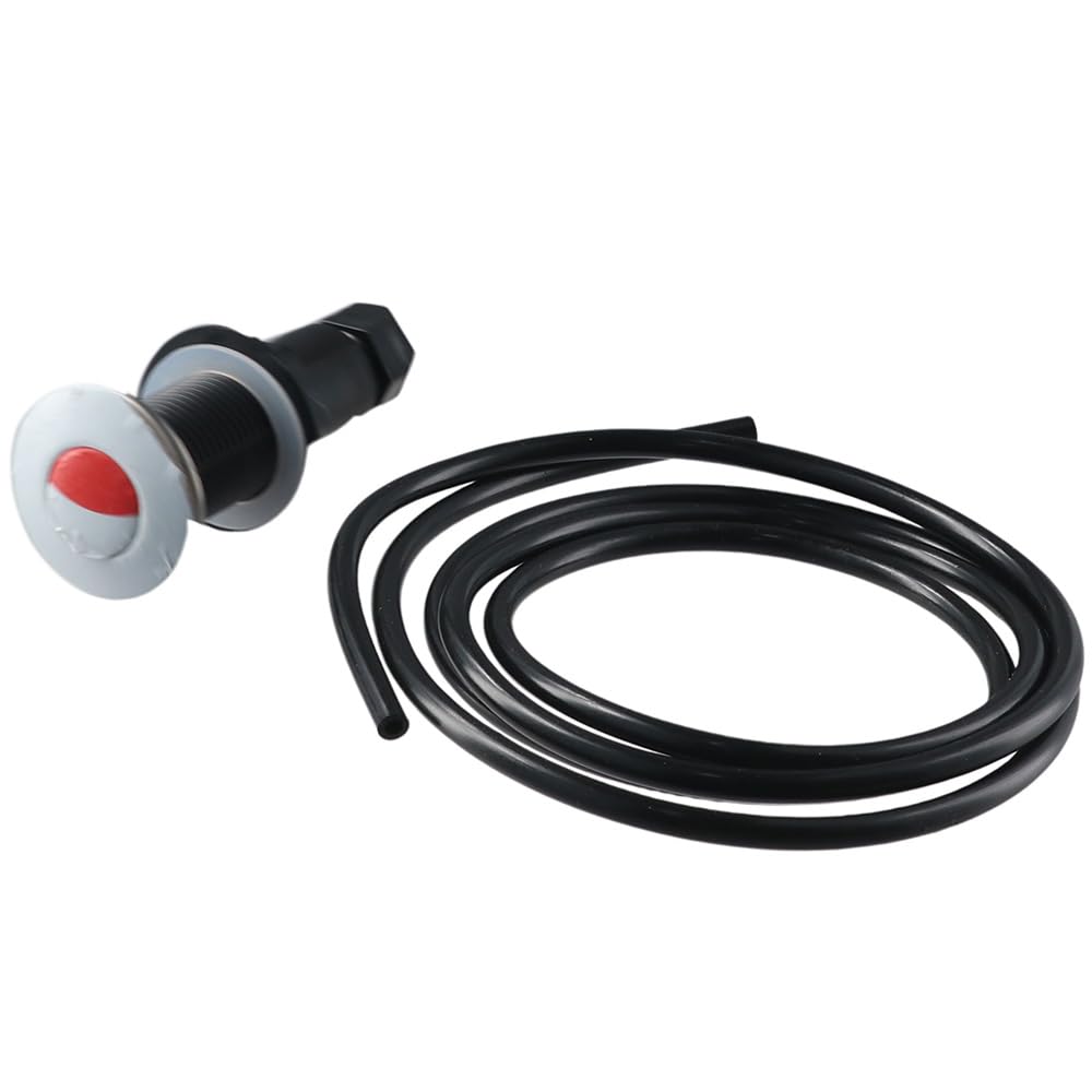 iuniq Bath Switch Tub 25mm Long Term Use ABS Garbage Processor Bright Chrome Plating Black Air Pressure Pressure Switch