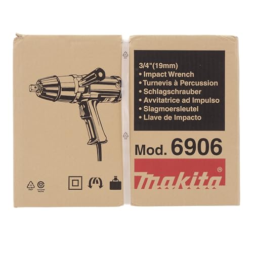 Makita 6906 3/4" Impact Wrench w/ Friction Ring Anvil , Blue