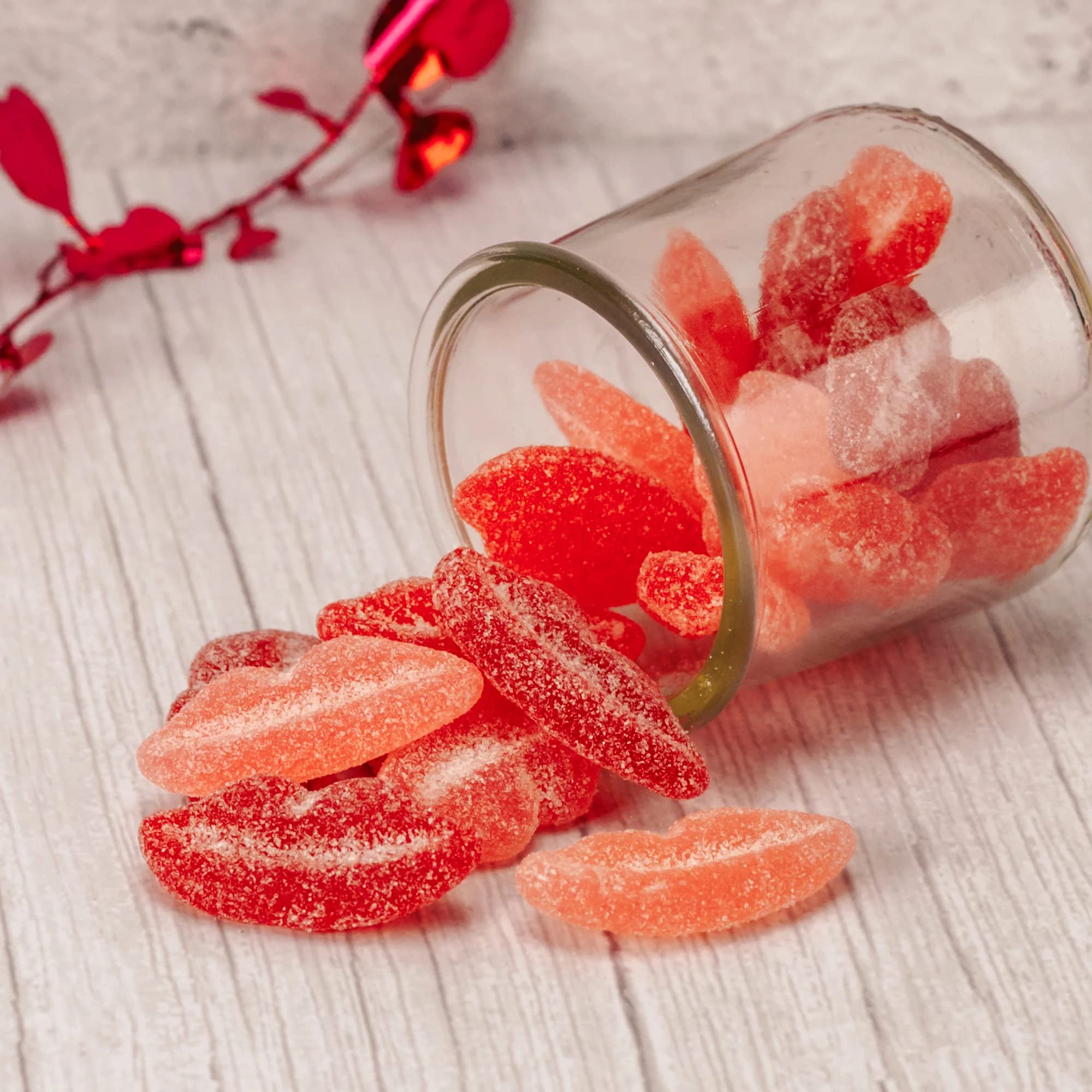 Gimbal's Fine Candies Sour Pucker-up Gummy Lips, 1 Lb, 68 Pieces, Assorted Flavors