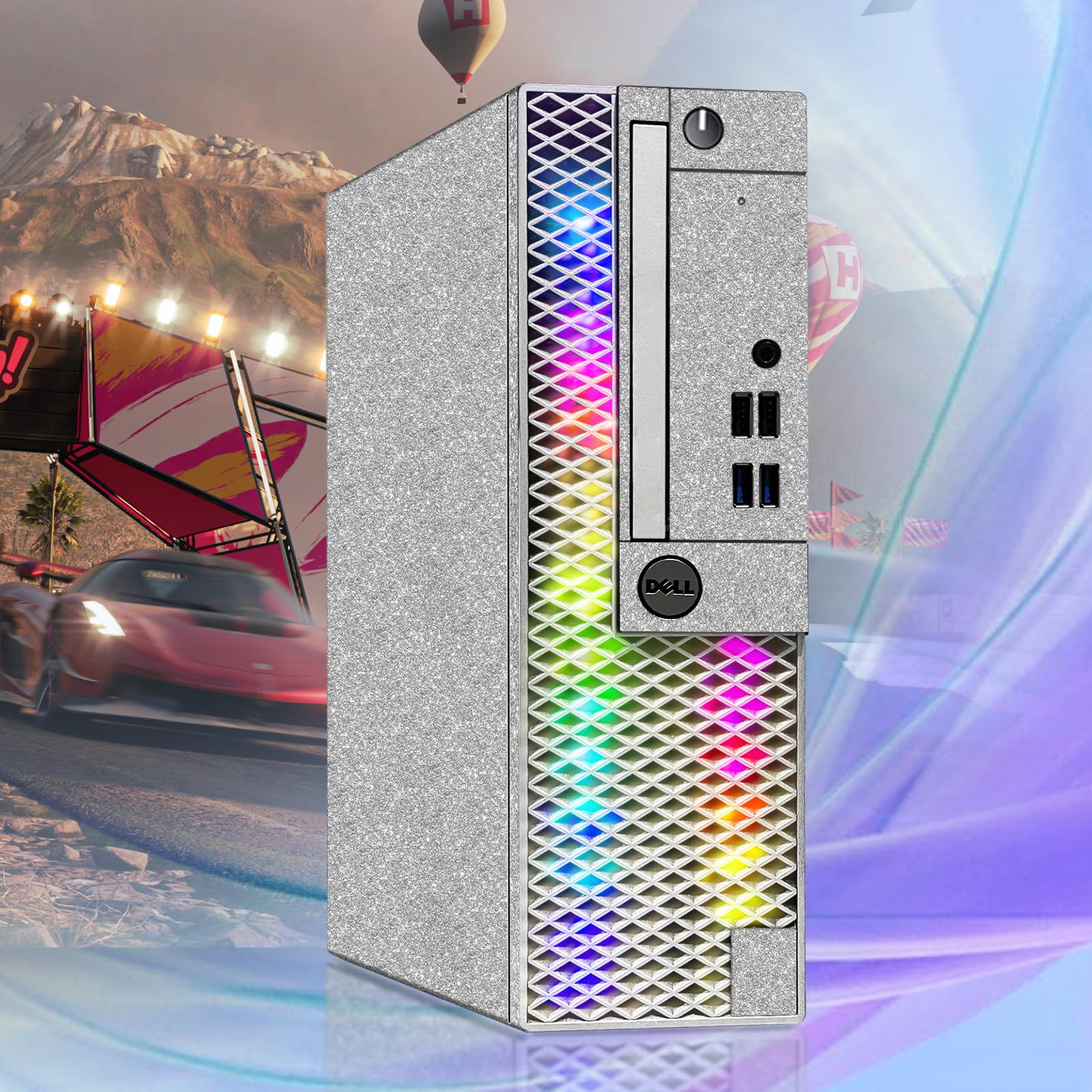 Dell RGB Gaming Desktop Computer, Intel Quad Core I5-6500 up to 3.6GHz, GeForce GT 1030 2G, 32GB DDR4, 1T SSD, RGB Keyboard & Mouse, 600M WiFi & Bluetooth, Win 10 Pro (Renewed)