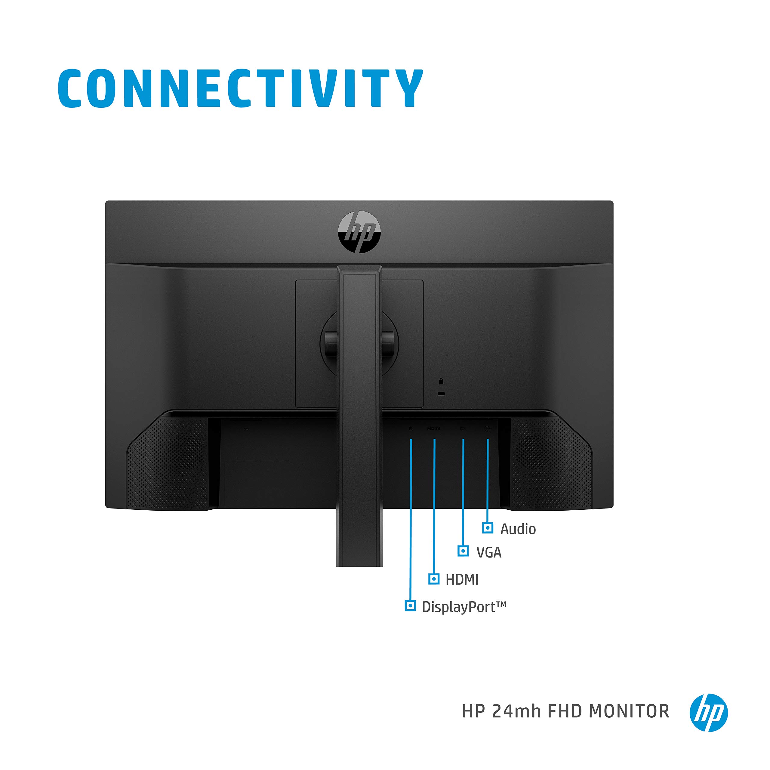 HP Pavilion Desktop Computer PC, AMD Ryzen 7 Processor & 24mh FHD Monitor - Computer Monitor with 23.8-Inch IPS Display (1080p) - Built-in Speakers and VESA Mounting