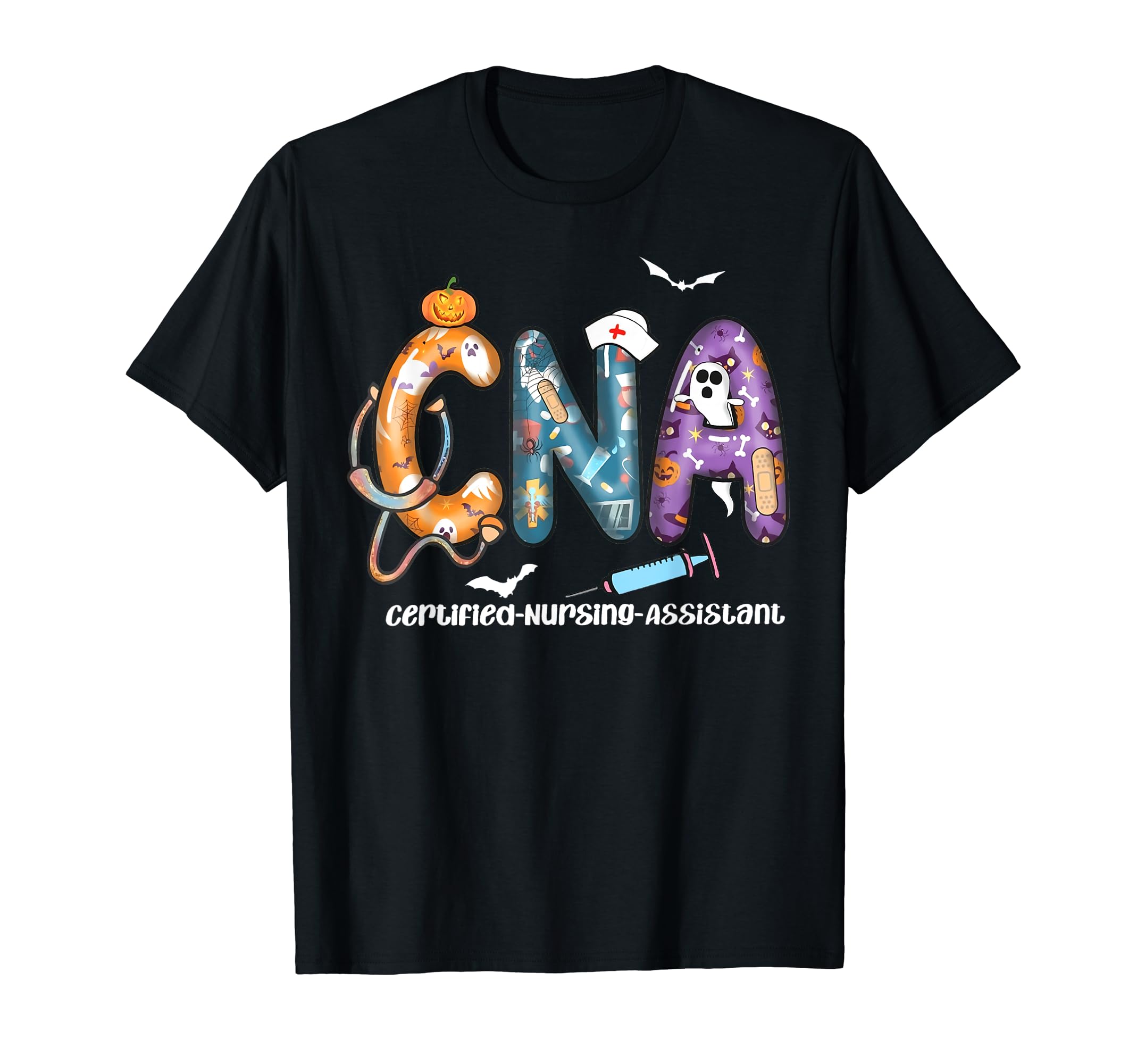 CNA Halloween Certified Nursing Assistant Nurse Halloween T-Shirt
