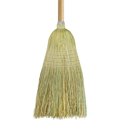 Genuine Joe Joe Janitor Lobby Blend Broom, Nickel
