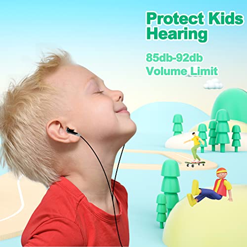 Hongzan 100 Pack Classroom Earbuds Headphones Bulk for School Kids Children, Wholesale Durable Earphones Class Set for Students (100 Black)
