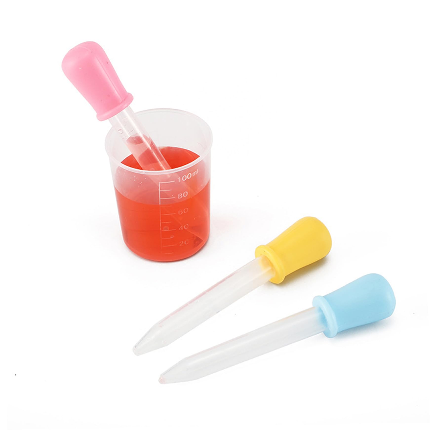 heiheiyo Pack of 9PCS Kids Test Tubes 50ml Plastic Test Tubes for Children Scientist Test Tubes with Stand and Tip Dropper for Kids