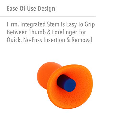 Howard Leight by Honeywell by Quiet Reusable Earplugs, 100 Pairs (QD1), Orange