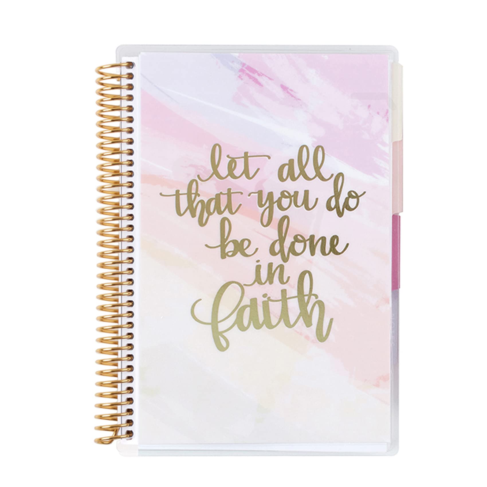 Erin Condren A5 Spiral Bound Prompted Daily Faith Journal. 160 Pages. Check In Prompts, Prayer Lists, Daily Reflection, Gratitude Pages, Monthly and Weekly Reflection