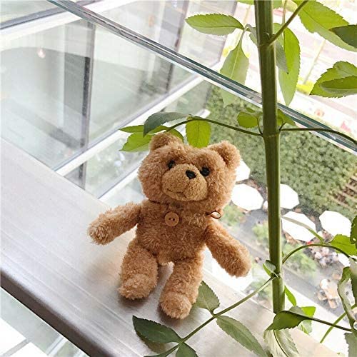 Jackpot Wireless Designed for Apple AirPods 3 Case 2021, Bear Plush Doll Cute 3D Cartoon AirPods 3rd Gen Cover Hooks Button Earphone Headphone, Shockproof Anti-Fall and Dustproof Protective (Bear)