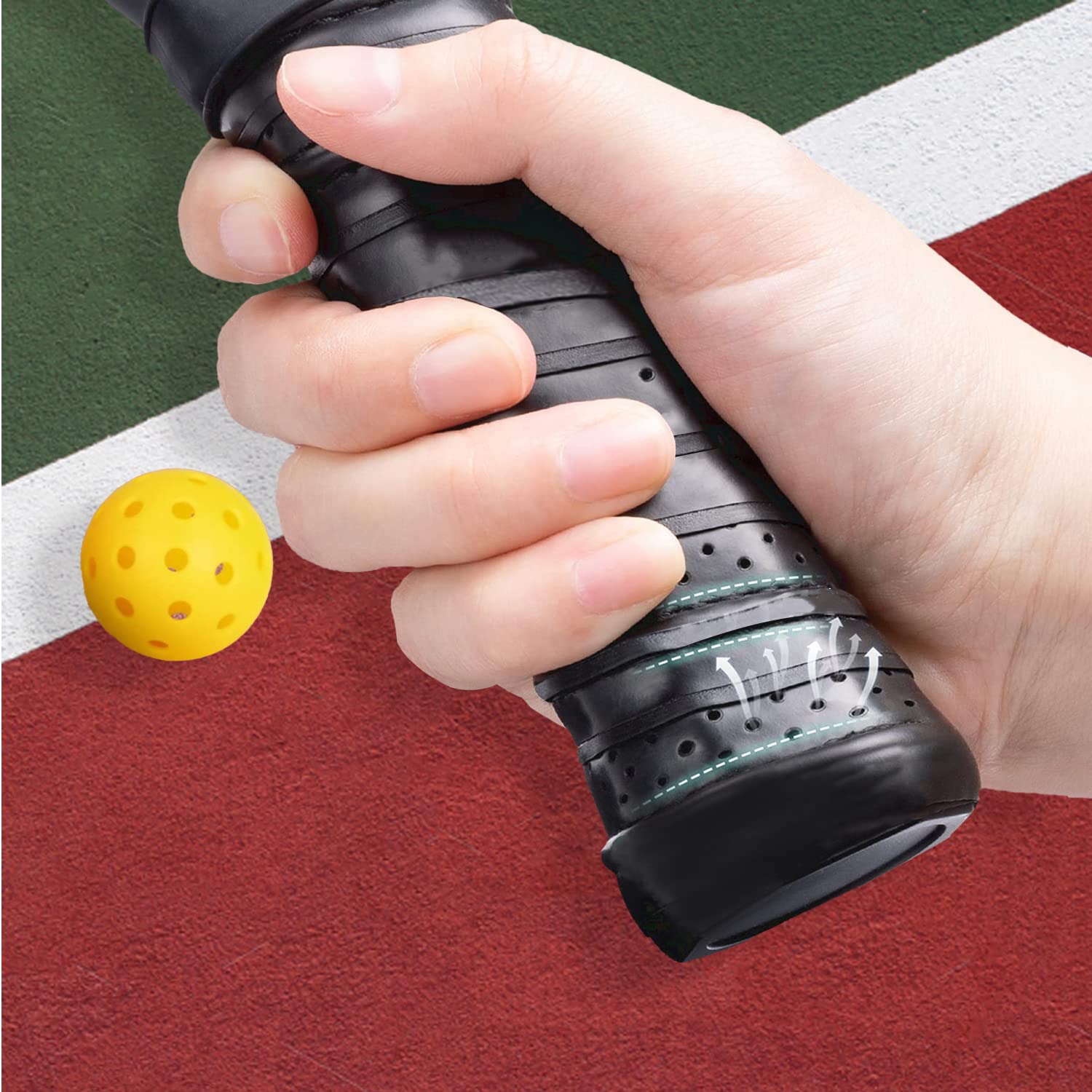 Graphite Pickleball Paddles Set, Carbon Fiber Lightweight Pickleball Racket with Cover and Balls, Ergonomically Designed Grip with Comfortable Grip and Stability