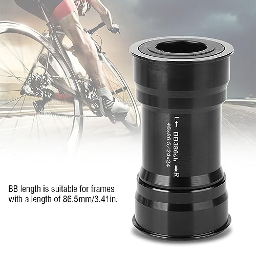 Dilwe Bicycle Bottom Bracket, 24mm Press Fit Bearing Bottom Brackets for Cranksets Mountain Road Bike Cycling Accessory