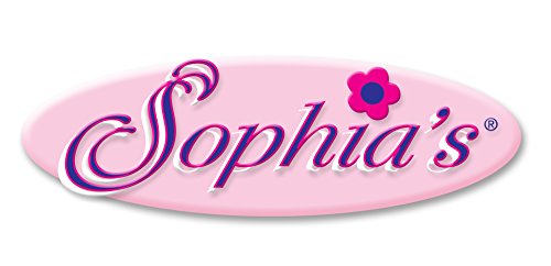 Sophia's Doll Hair Brush, Ideal for Dolls with Synthetic or Wig-Like Hair, Sized for Smaller Hands, in Glittery Hot Pink