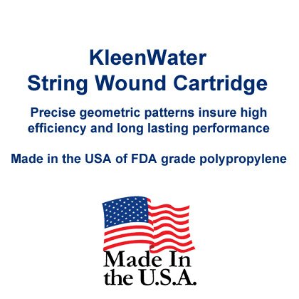 KleenWater KW814-2, Compatible with AP814-2 Aqua-Pure, String Wound Water Filter Replacement Cartridge - 4.5 x 20 Inch