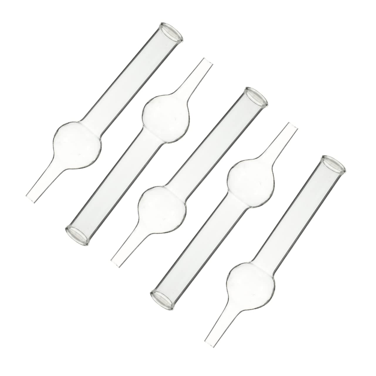 Hemoton 5pcs Chemical Experiment Equipment Candy Tubes Containers Chemistry Drying Tube Glass Laboratory Drying Tube Single Ball Drying Tubes Glass Drying Tubes Filling Glass Tube