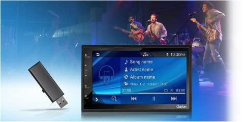 Clarion FX450 Car Stereo Car-Truck-SUV Radio 2 DIN Touch Screen, Apple Car Play and Android Auto, Bluetooth, 50 WTS x 4, AM-FM, Rear View Camera Input
