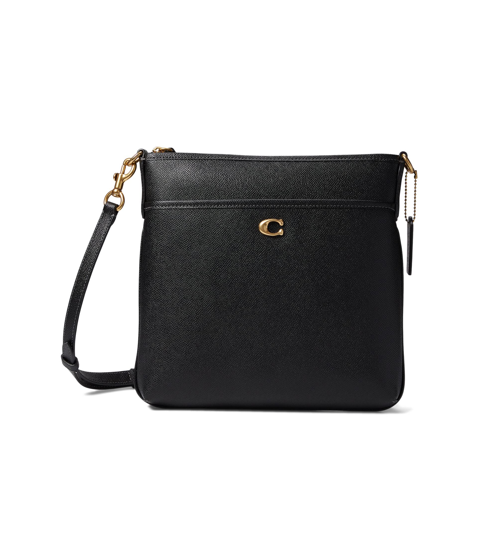 Coach Cross Grain Leather Kitt 26 Black One Size